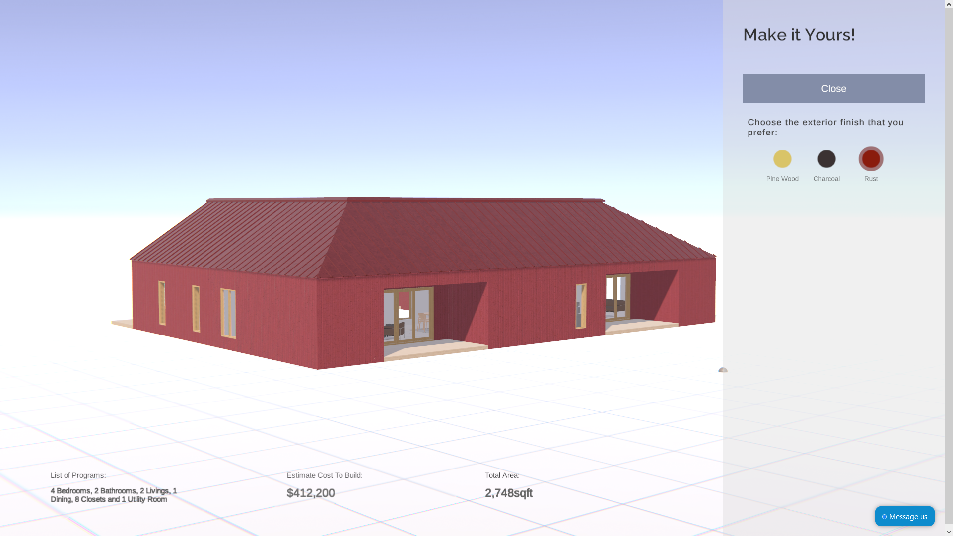 Roof Front View Design 3d